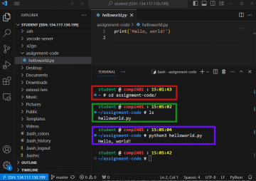 vscode: Remote Access and Code Editing - School of Computer Science