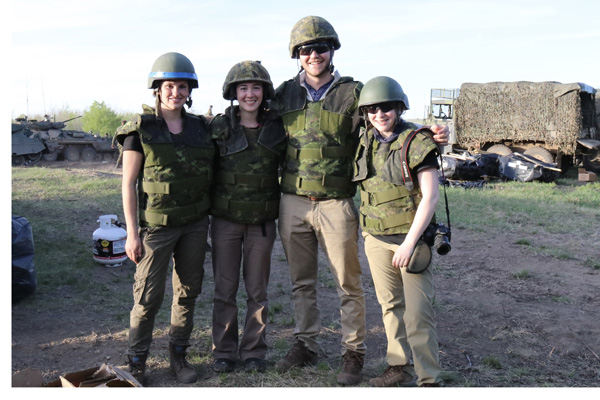 BJs and MJs in the field at CFB Wainwright | School of Journalism and ...