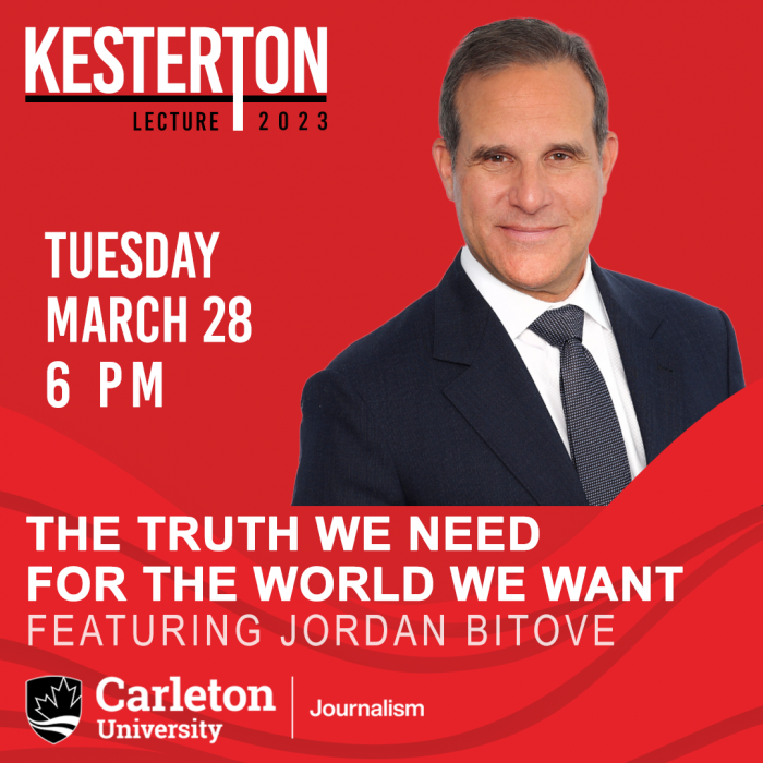 Toronto Star owner Jordan Bitove will deliver the 2023 Kesterton ...