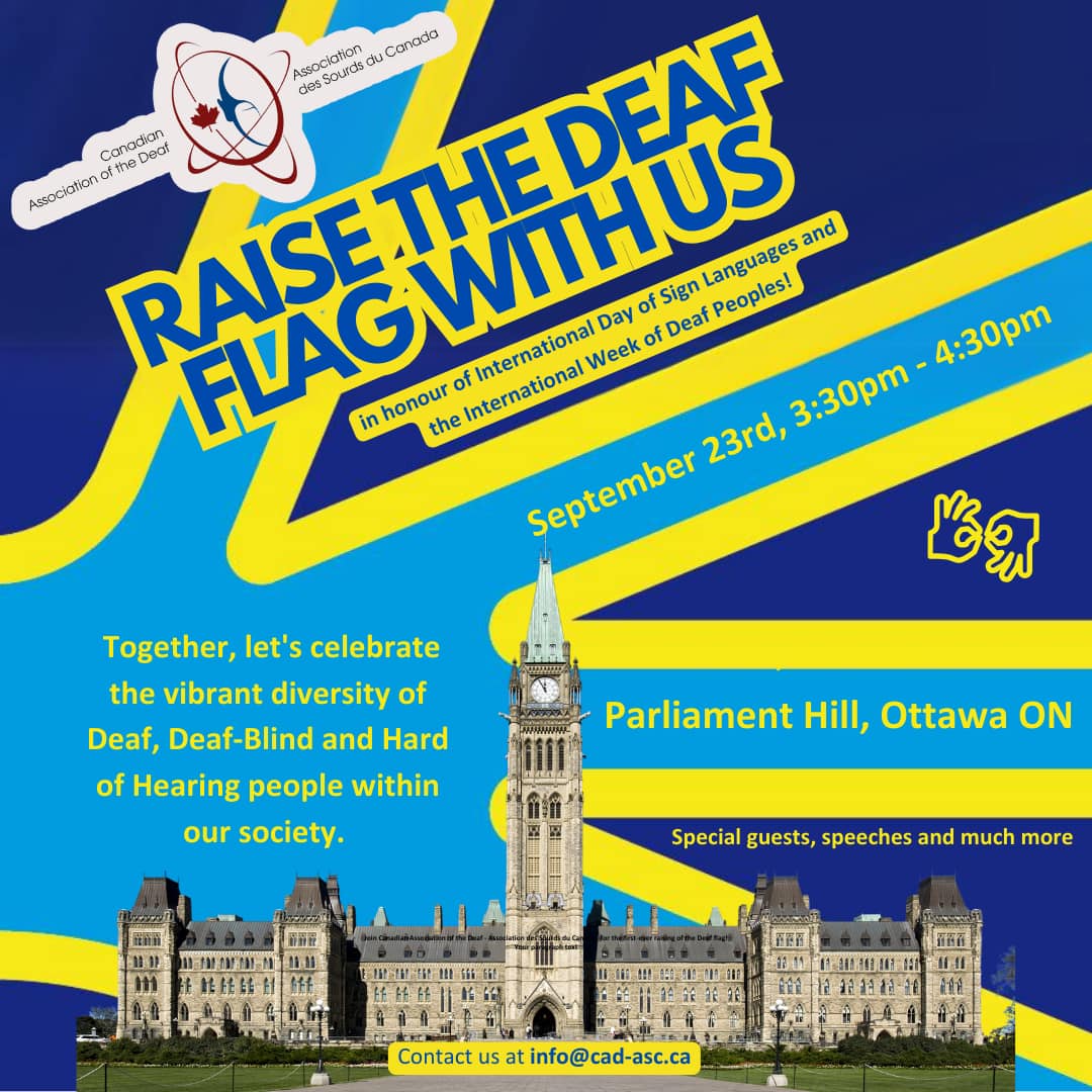 Flag Raising for World Federation of the Deaf - School of Linguistics ...