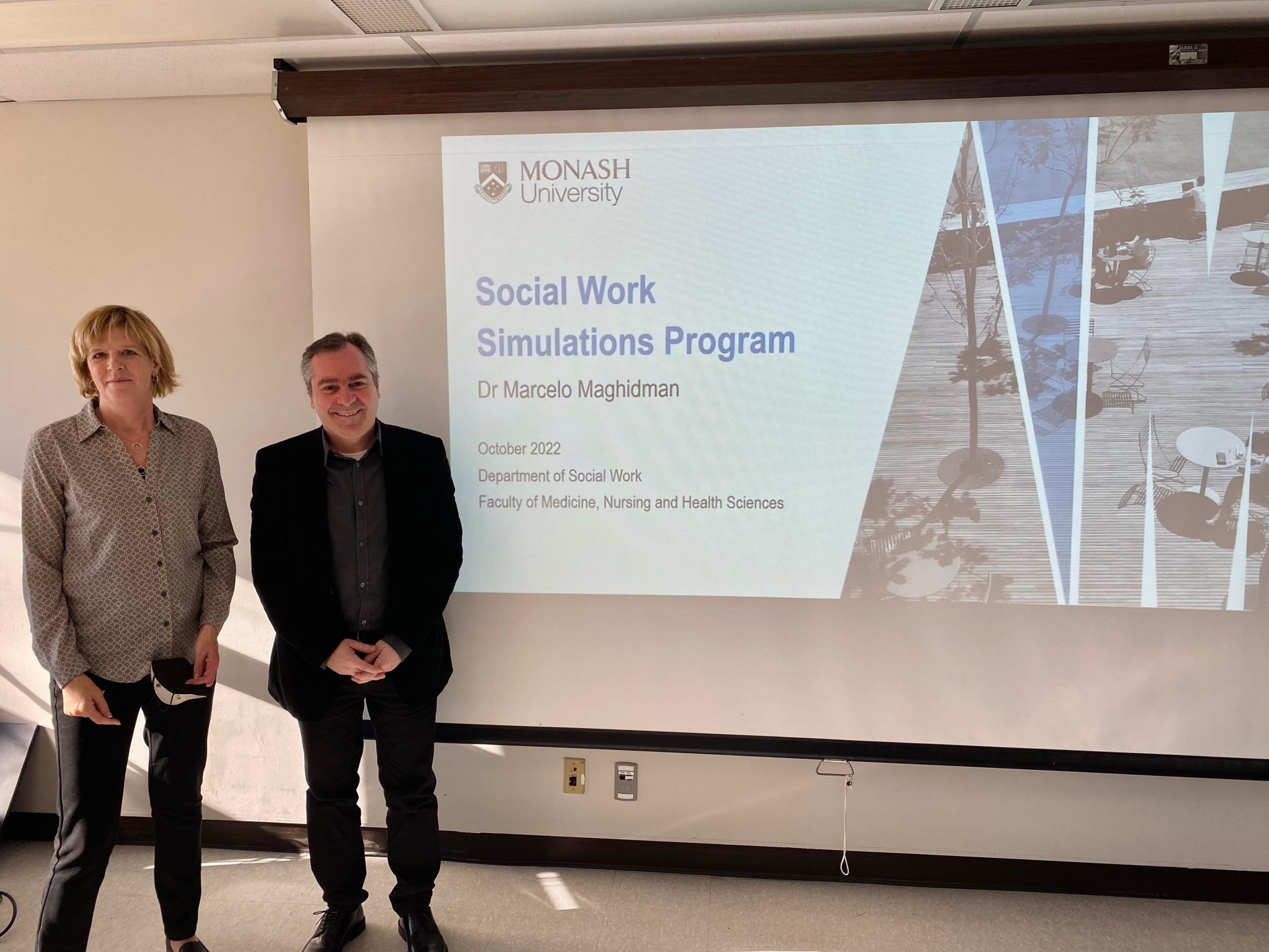 Dr. Marcelo Maghidman visits the Lab - SIM Social Work Research Lab