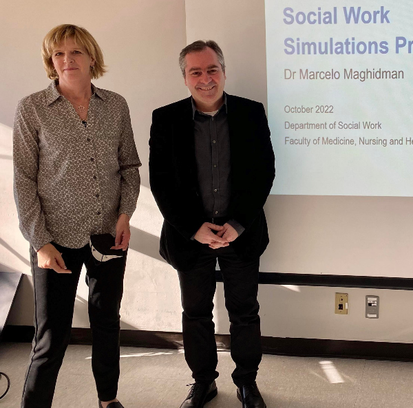 Dr. Marcelo Maghidman visits the Lab - SIM Social Work Research Lab