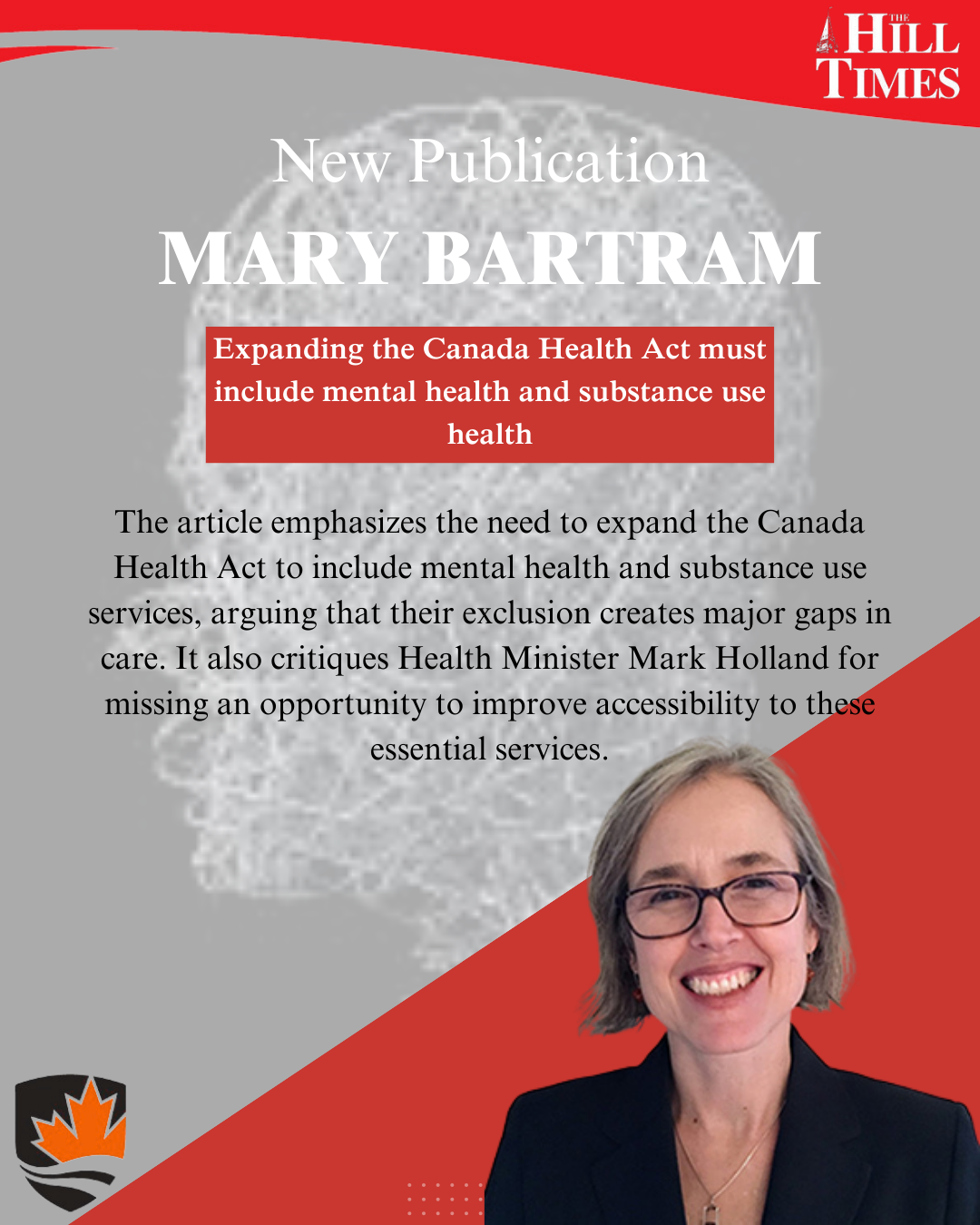 Adjunct Research Professor Mary Bartram urges us to include mental ...