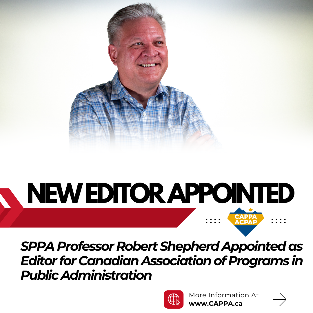 SPPA Congratulates Prof Rob Shepherd & IPAC - School of Public Policy ...