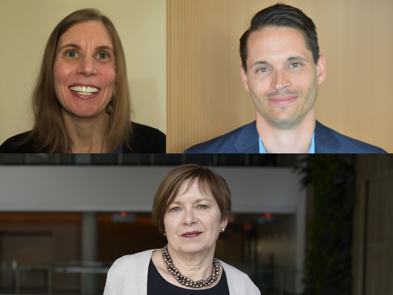 PhD Candidate Lisa Halpern and Profs. Susan Phillips and Nathan Grasse ...
