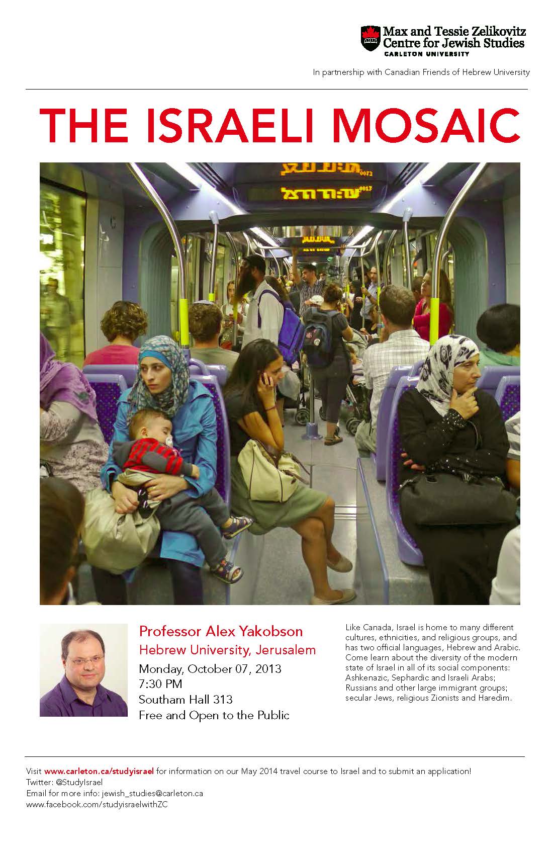 The Israeli Mosaic - Events - Study Israel