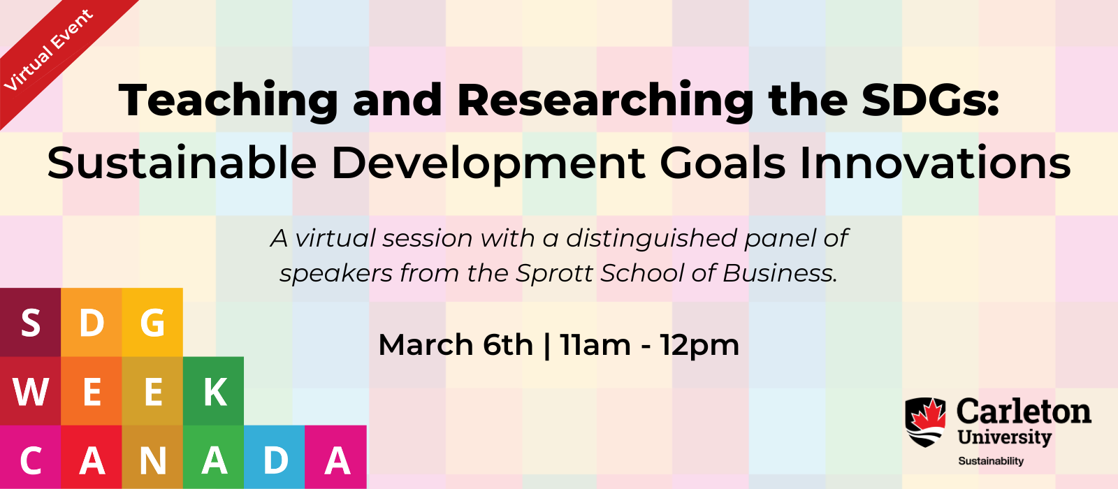 SDG Week Canada 2024 | Teaching and Researching the SDGs | Virtual ...