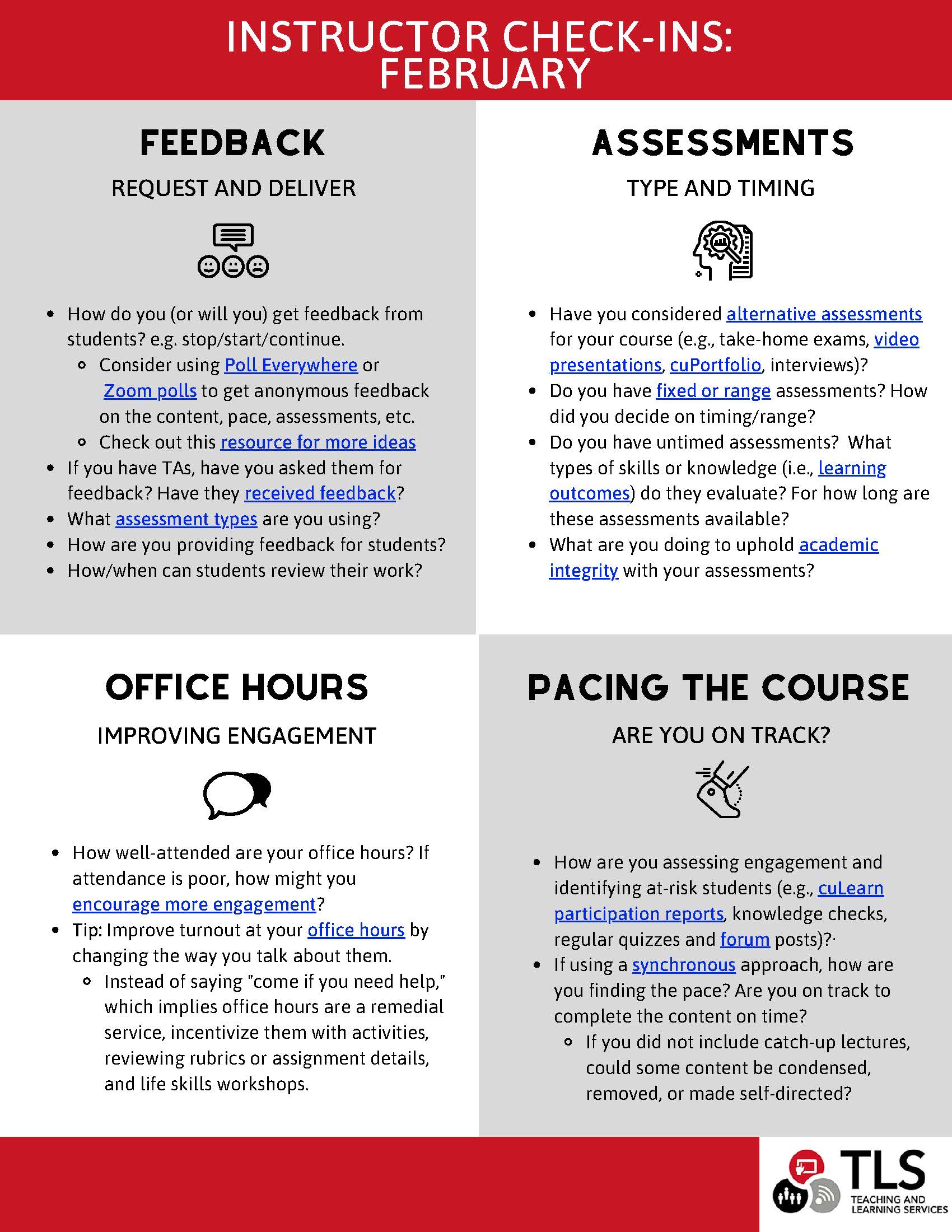 Instructor Check-in: February - Teaching and Learning Services