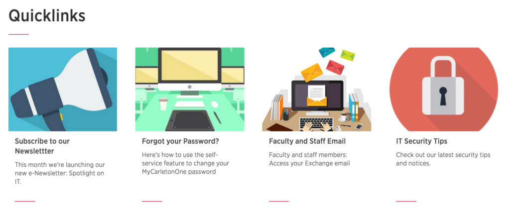 What to Put in Your Quicklinks - Web Services