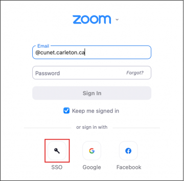 Signing in to Zoom at Carleton with Single Sign On (SSO) - Zoom At Carleton