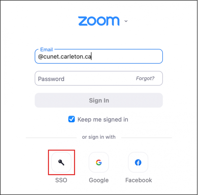 Signing in to Zoom at Carleton with Single Sign On (SSO) - Zoom At Carleton